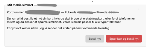 Hvordan bestiller jeg et SIM-kort til min telefon?