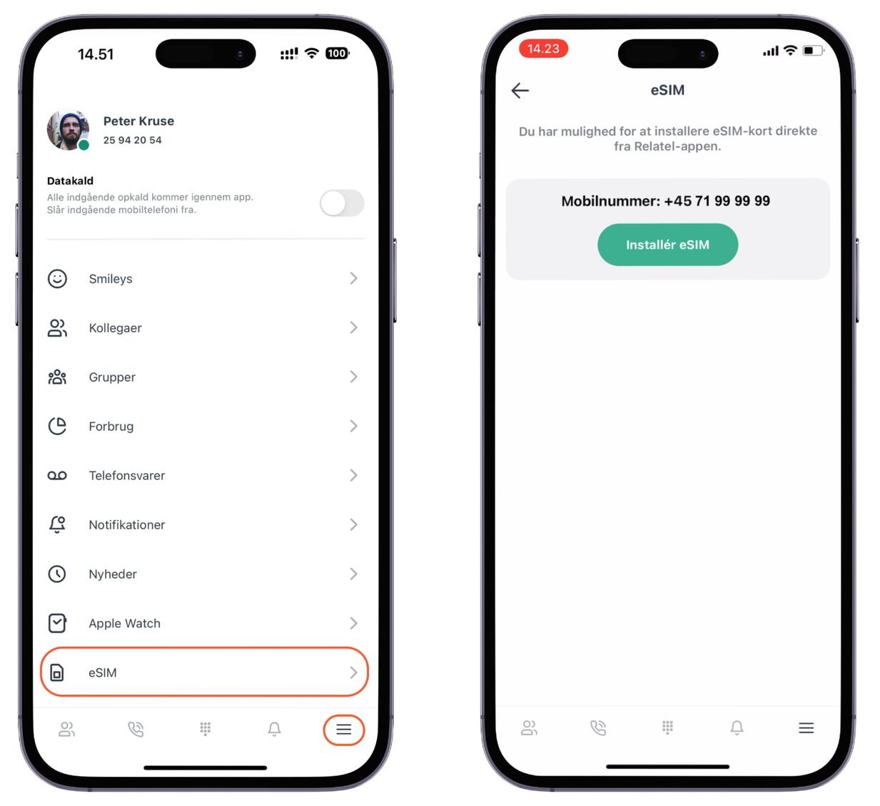 Sådan fungerer eSIM. Scan din QR-kode.